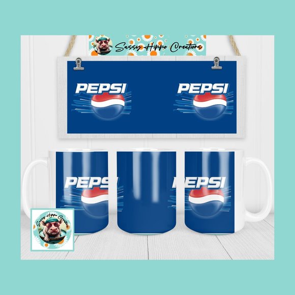 Sassy Hippo Creations | Dining | Ceramic Coffee Mug Pepsi Soda Pop Cola ...